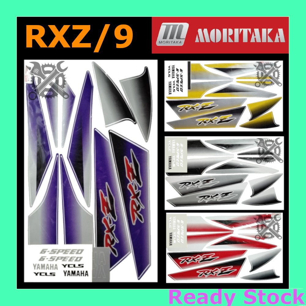 RXZ Model 9 Yamaha Sticker Body Stripe Moritaka RX-Z Strike Motor RXZ/9 ...