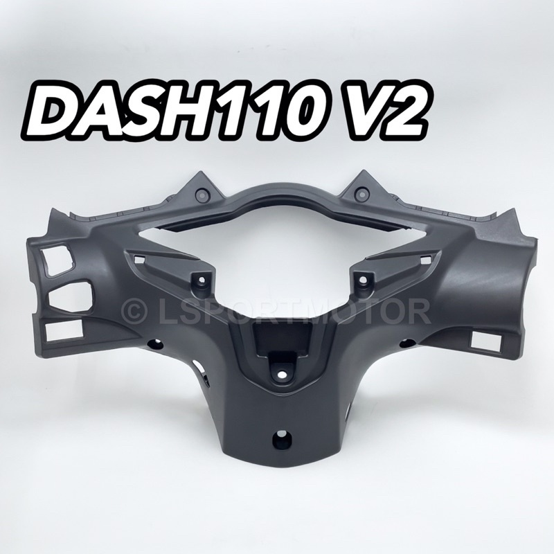 HONDA DASH110 V2 HANDLE METER COVER (MATTE BLACK) 53206-K07-940 DASH2 DASH110 V2 DASH 2 INNER ...