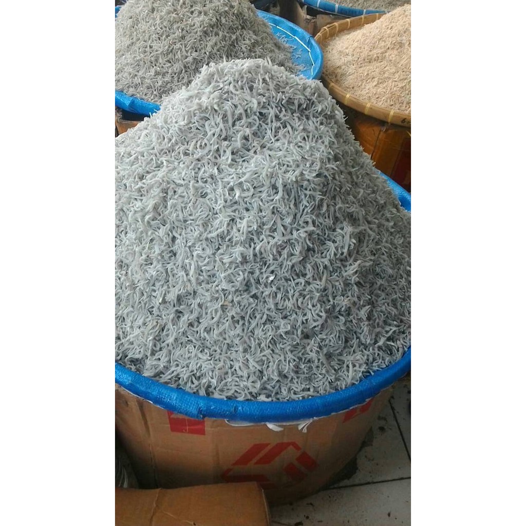 1kg Rice Teri Fish / Medan Rice / Salted Fish / By Medan / Dry Fish ...