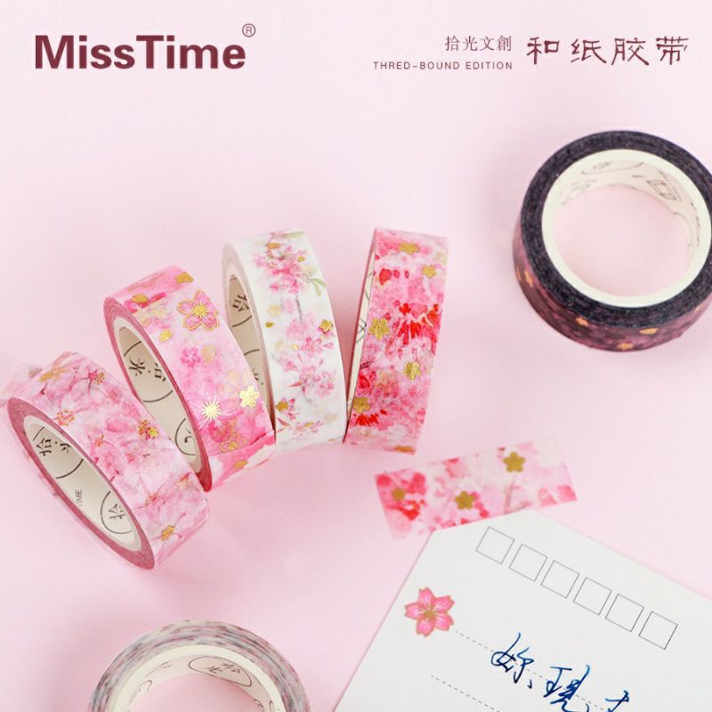 🌸Sakura Miss Time SG Washi Masking Tape Cherry Blossom Series Books ...