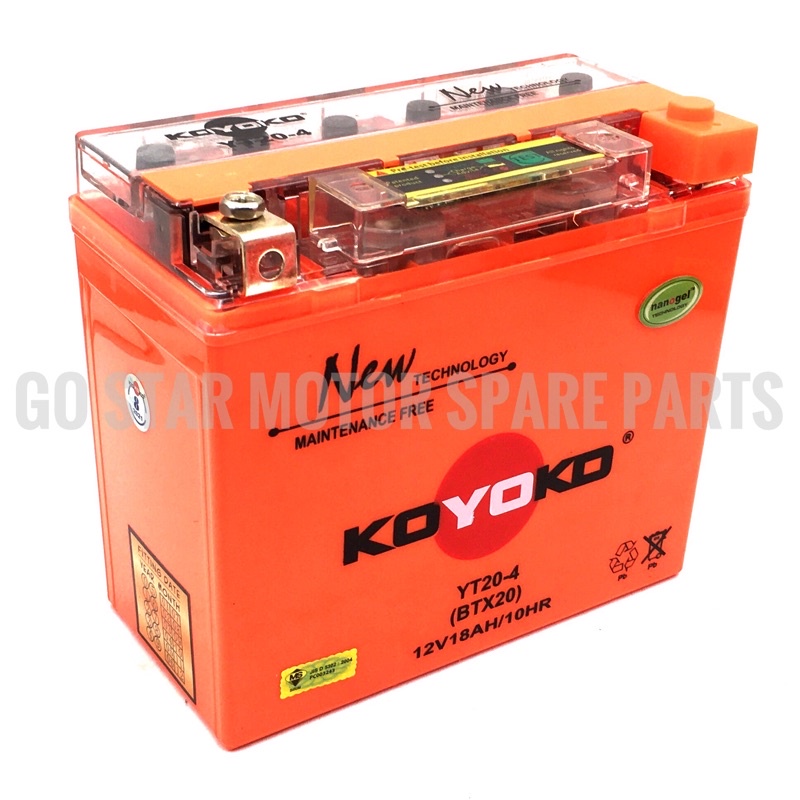 (WARRANTY 1 YEAR) KOYOKO Motorcycle Battery Bateri RXZ LC135 Y125 Y110 ...