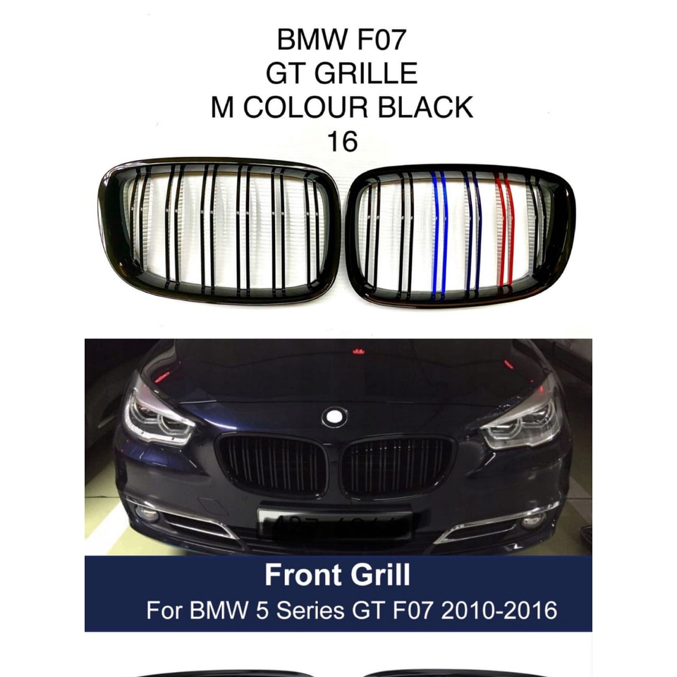 BMW F07 GT 5 SERIES OLD MODEL GT 2 LINE M COLOR BLACK GRILLE | Shopee ...