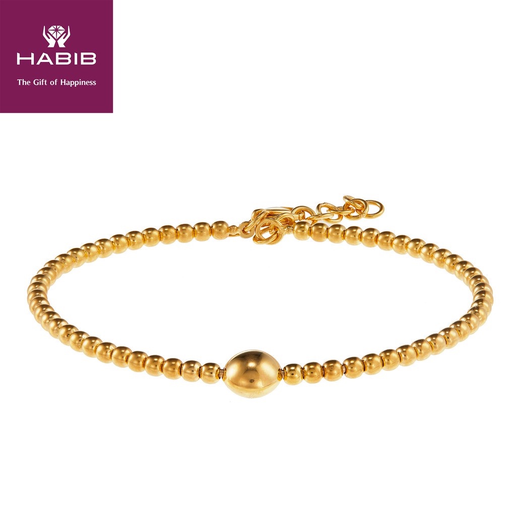 HABIB Oro Italia 916 Yellow Gold Bangle GB8594 | Shopee Malaysia