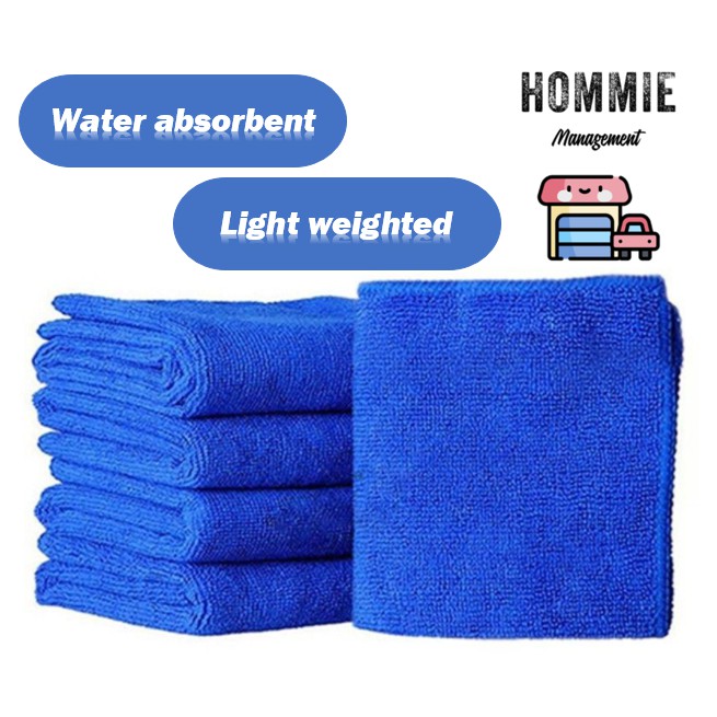 Ready Stock Thin Soft Absorbent Wash Cloth Car Auto Care Microfiber ...