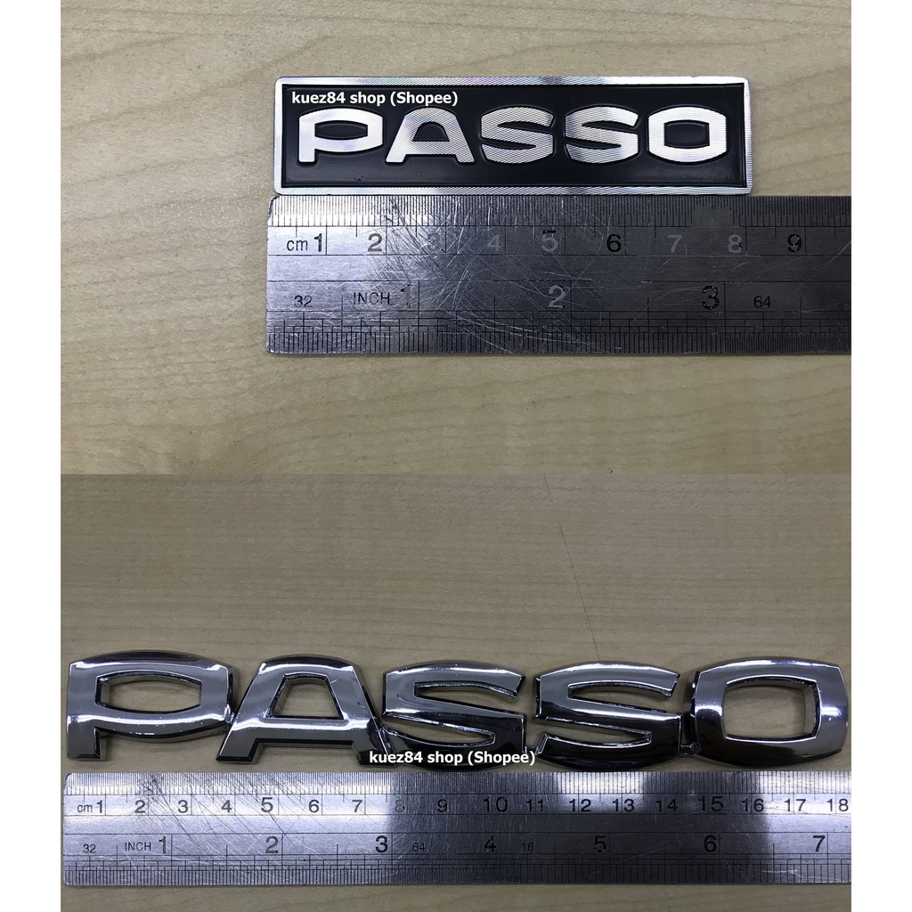 TOYOTA PASSO EMBLEM PASSO PLATE EMBLEM DSPORT PERODUA MYVI PASSO ...