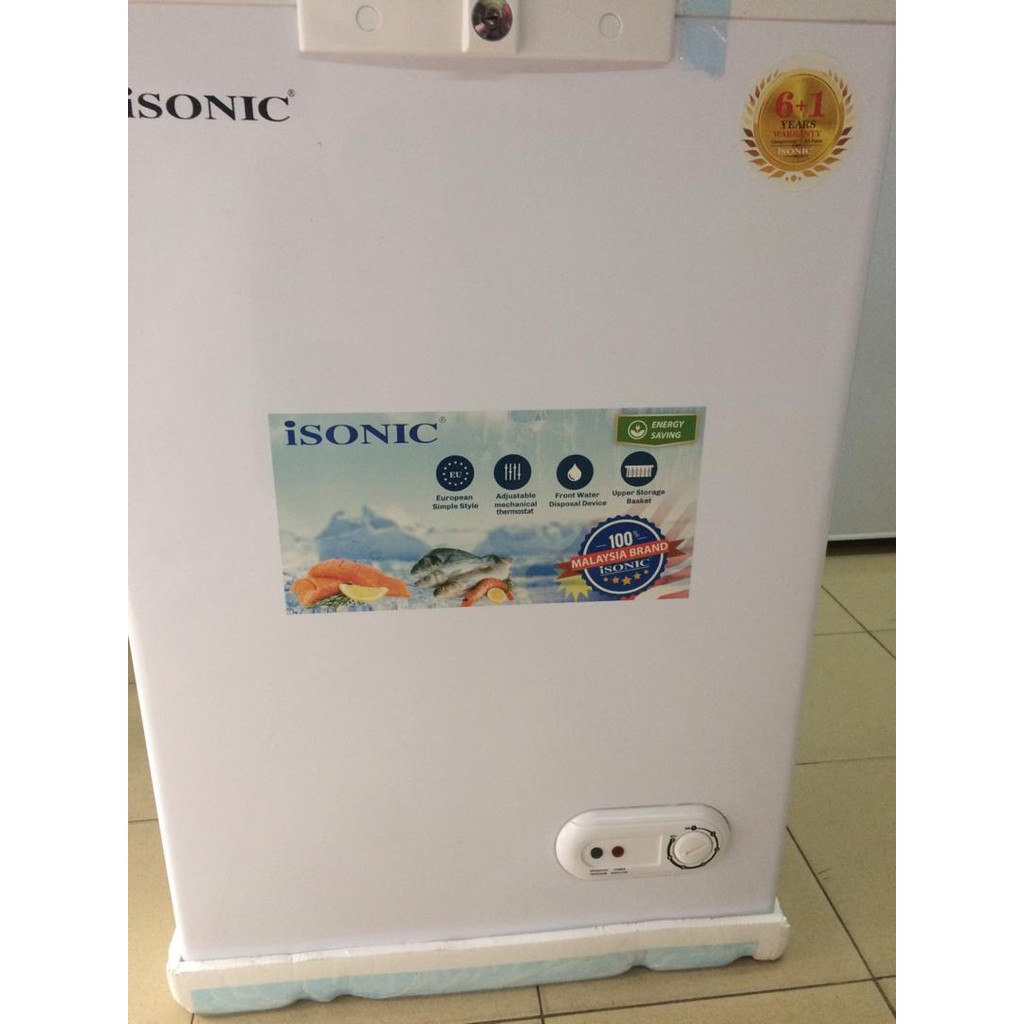 Isonic 90L Chest Freezer ICF-92W | Shopee Malaysia