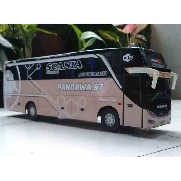 Miniature Bus Pandawa 87 Shd Beige | Miniatur Bus Pandawa 87 SHD Krem ...
