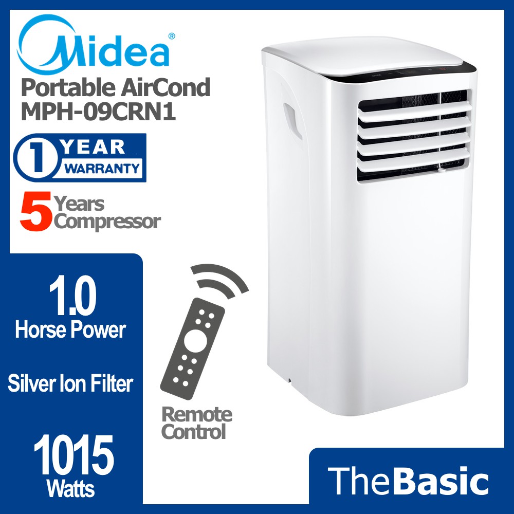 MIDEA 1.0HP Portable Air Cond ( MPH-09CRN1 / MPO-10CRN1 / MPPA-10CRN7 ...