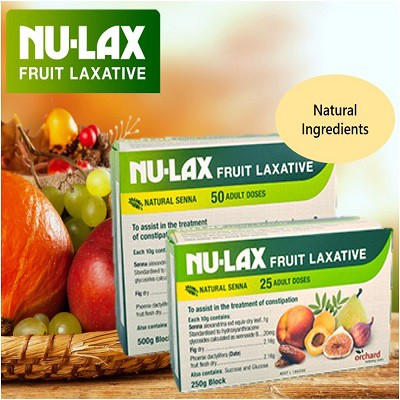 Ready Stock Nu-Lax Natural Fruit Laxative Block 500g (expired date july ...