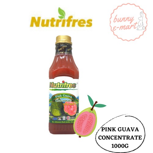 Nutrifres Pink Guava Fruit Juice Concentrate / Cordial 1000g | Shopee ...