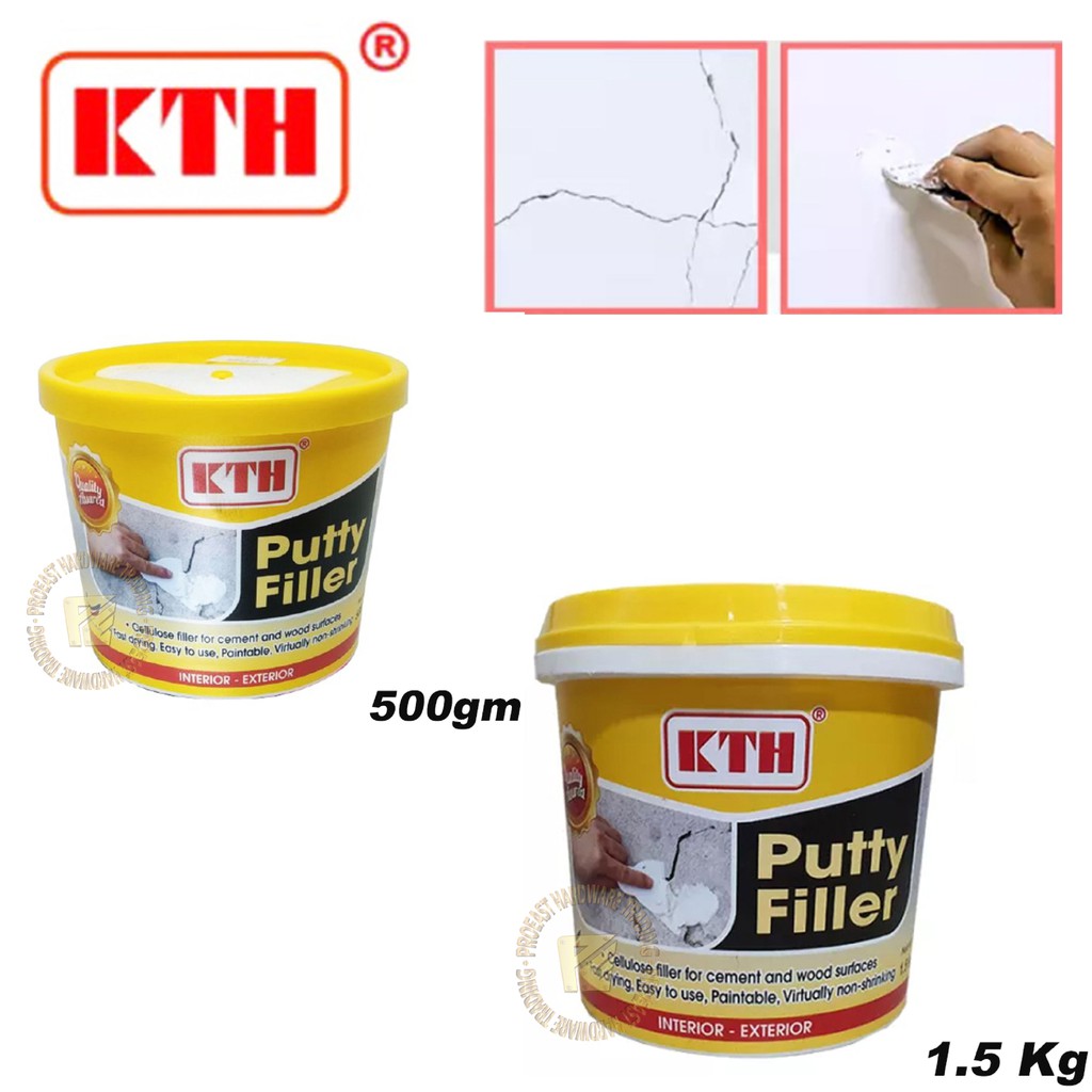 KTH Wall Putty Filler ( 500g / 1.5kg ) | Shopee Malaysia