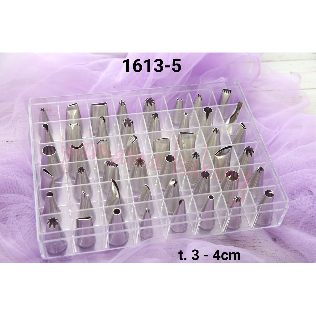 1613-5 Syringe SET BUTTERCREAM FLOWER CAKE DECORATION IMPORT BONUS BOX ...