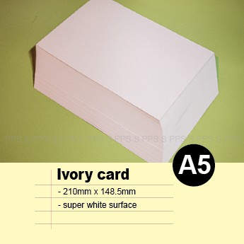 A5, Ivory Card, 50/100 sheets/pack | Shopee Malaysia