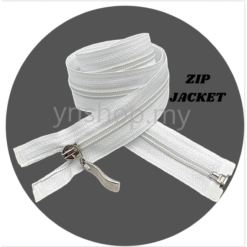[16” 18” 20” 22” 24” 26” 28” 30”] Zip Jacket Nylon #5 Open Ended Jacket ...