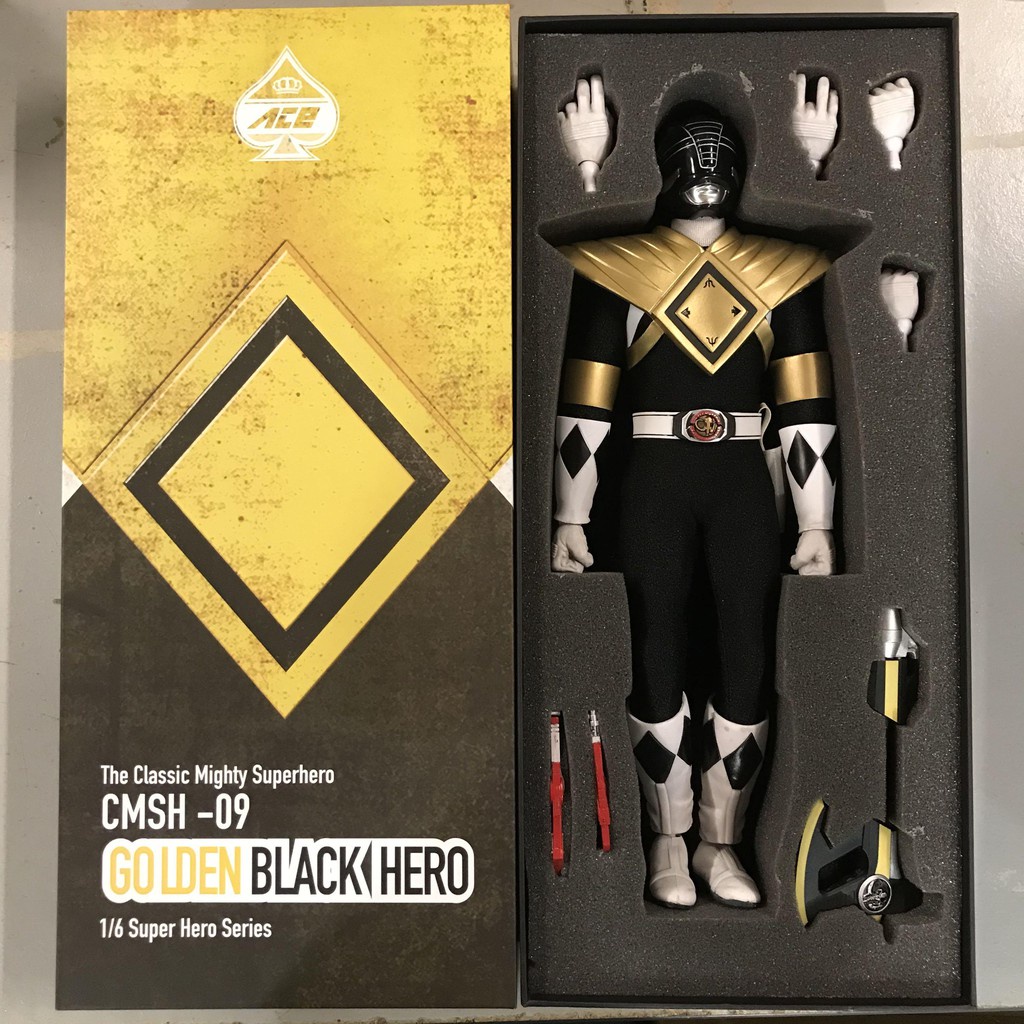 Ace Toyz 1/6 Super Hero Series Golden Black Hero Action Figure Power ...