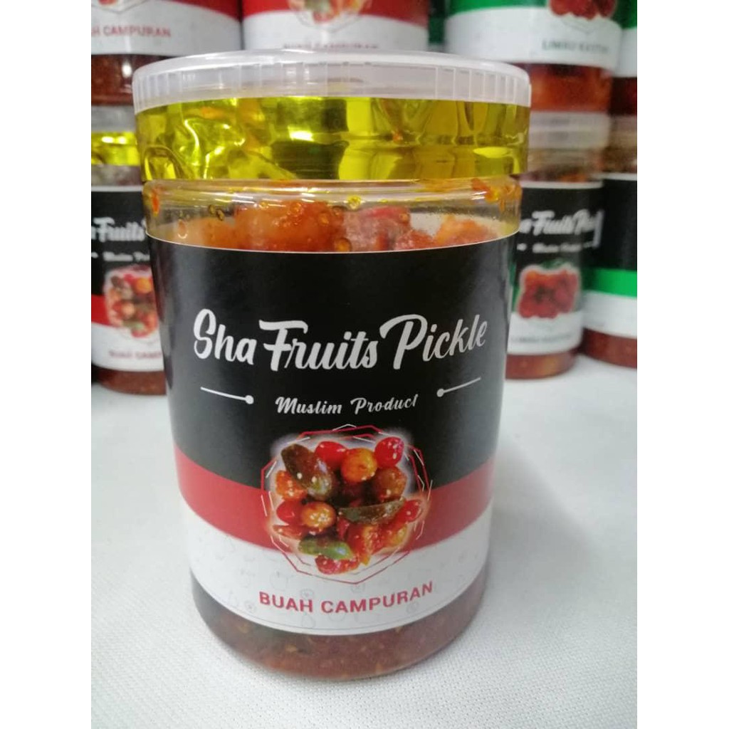 NEW PRODUCT!! [100% HOMEMADE] ACAR BUAH CAMPURAN 450G PRODUK MUSLIM ...