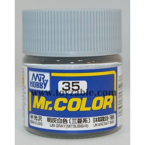 Mr.Hobby Mr.Color C-35 Semi Gloss IJN Gray (Mitsubishi) | Shopee Malaysia