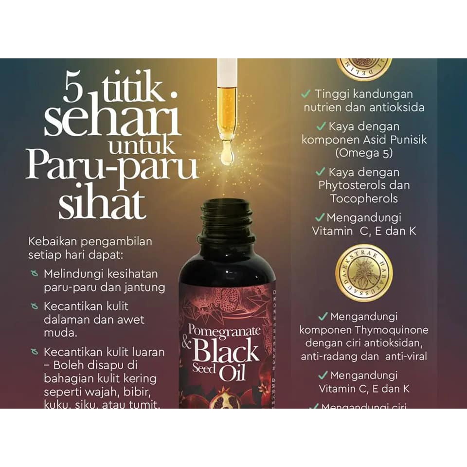 HAUS Habbatussauda dan Minyak Pati Delima Neutrohaus 100% Asli untuk ...