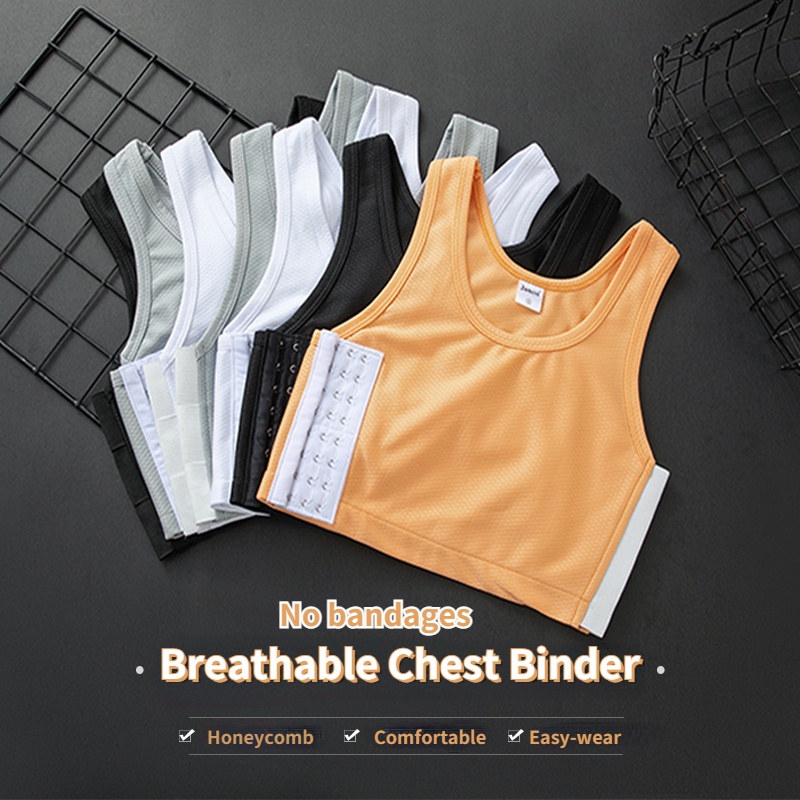 Chest Binder Short Buckle Breathable Breast Binder Non Bandage Cos ...