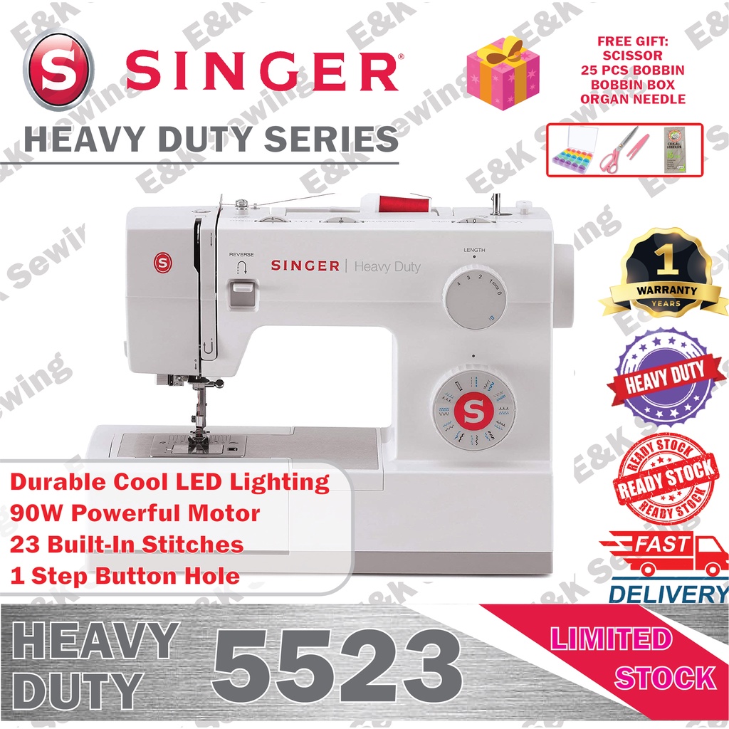 Singer 5523 Heavy Duty Sewing Machine 4423 new series | Shopee Malaysia
