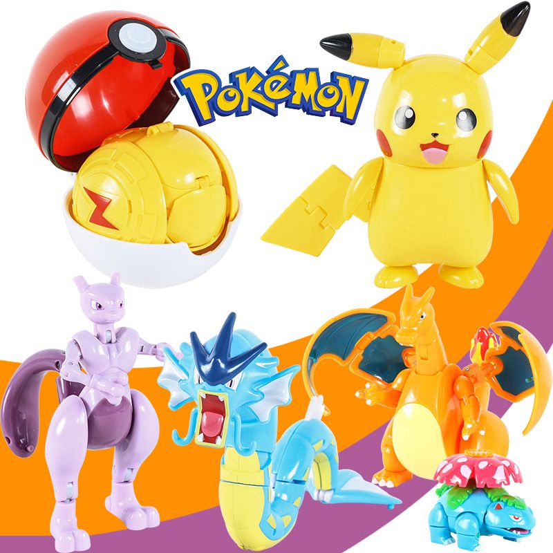 Ball Pokemon High-quality Deformed Egg Pikachu Venusaur Blastoise Robot ...