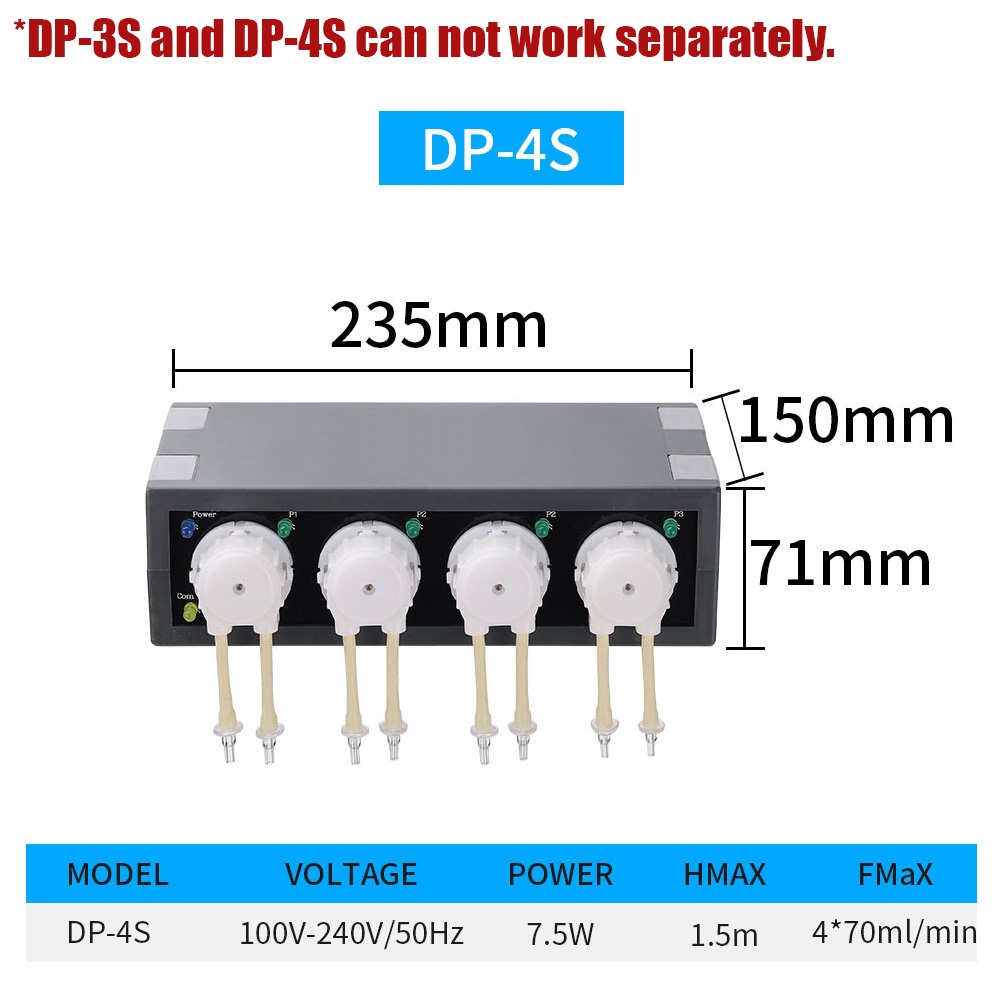 Marine Dosing Pump DP-2 / DP-3 / DP-4 / DP-5 / DP-3S / DP-4S Aquarium ...