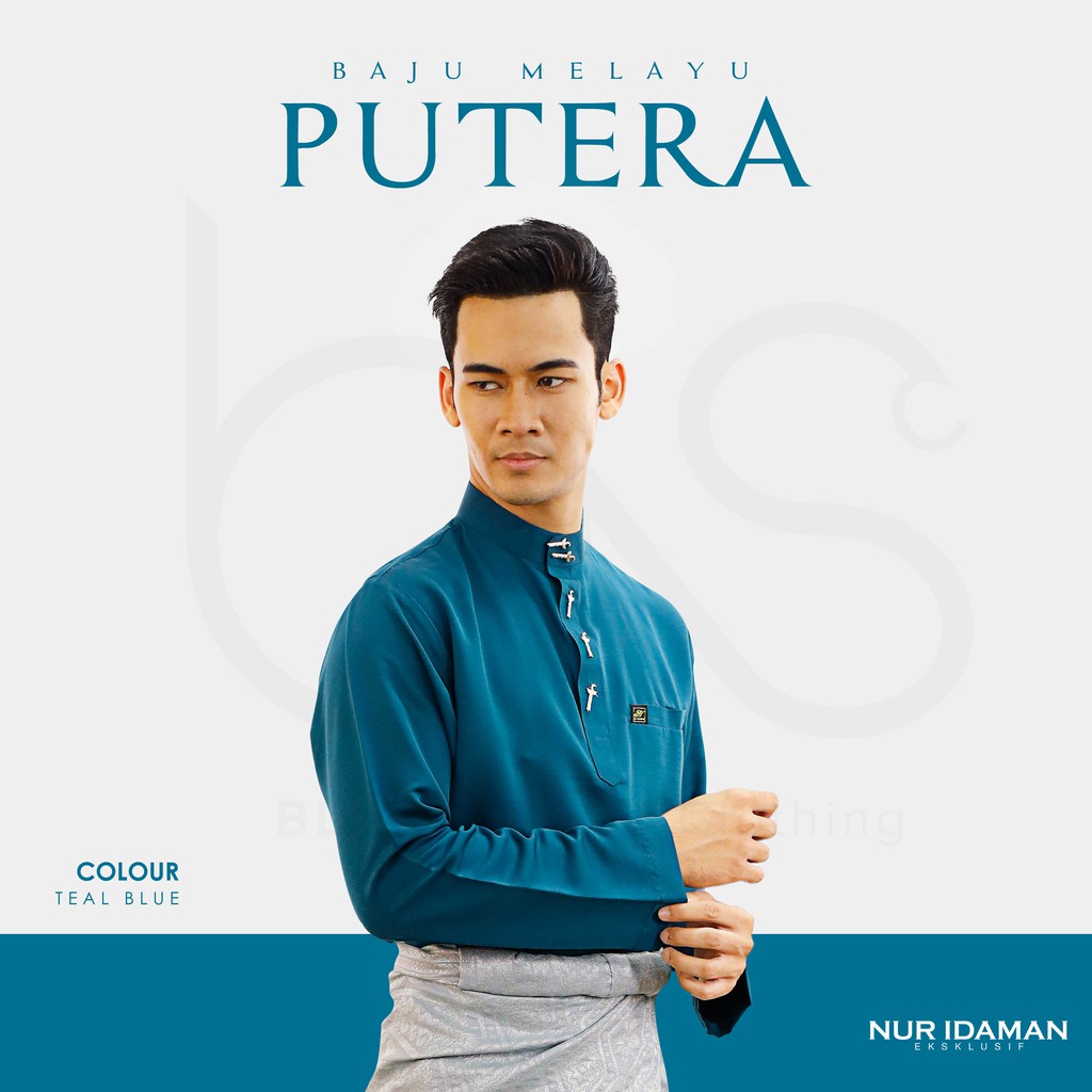 [ Teal Blue ] Baju Melayu Putera Slim fit [15 Colour] Ready Stock ,Baju ...