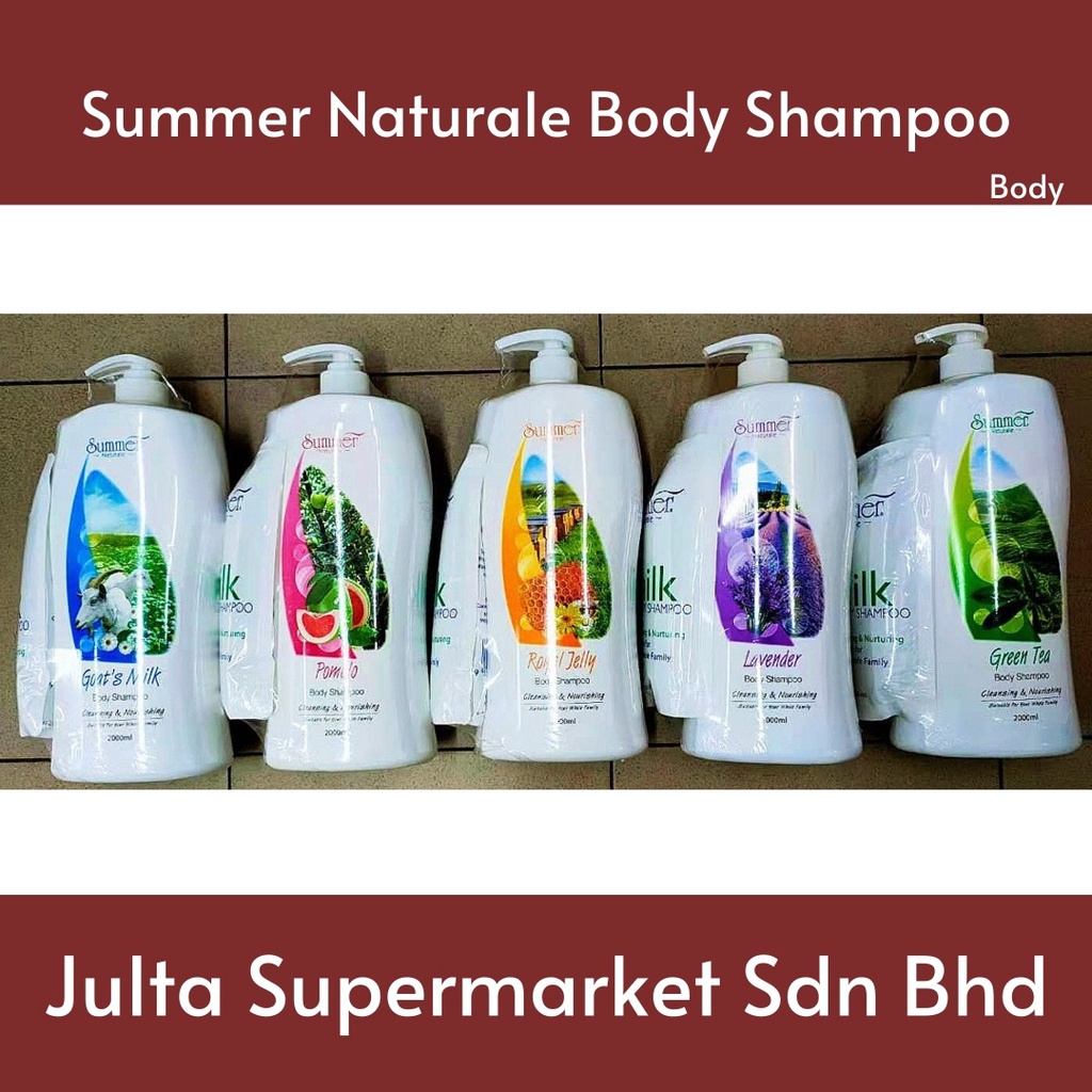 Summer Natural Body Shampoo 2000ML + 250ML | Shopee Malaysia