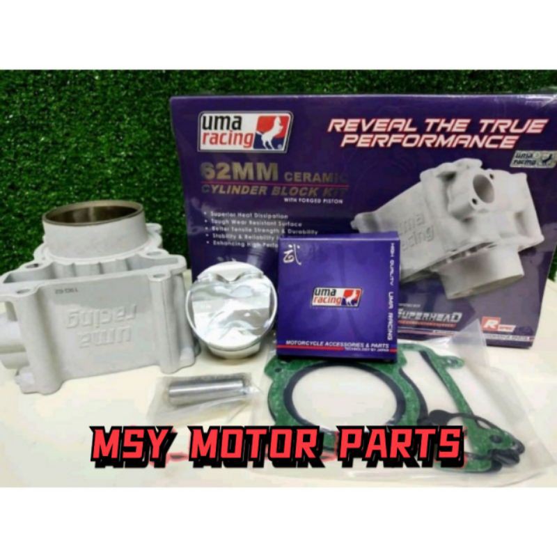 Y15zr / Y15 Uma Racing Block Ceramic 62mm (super head piston) | Shopee ...