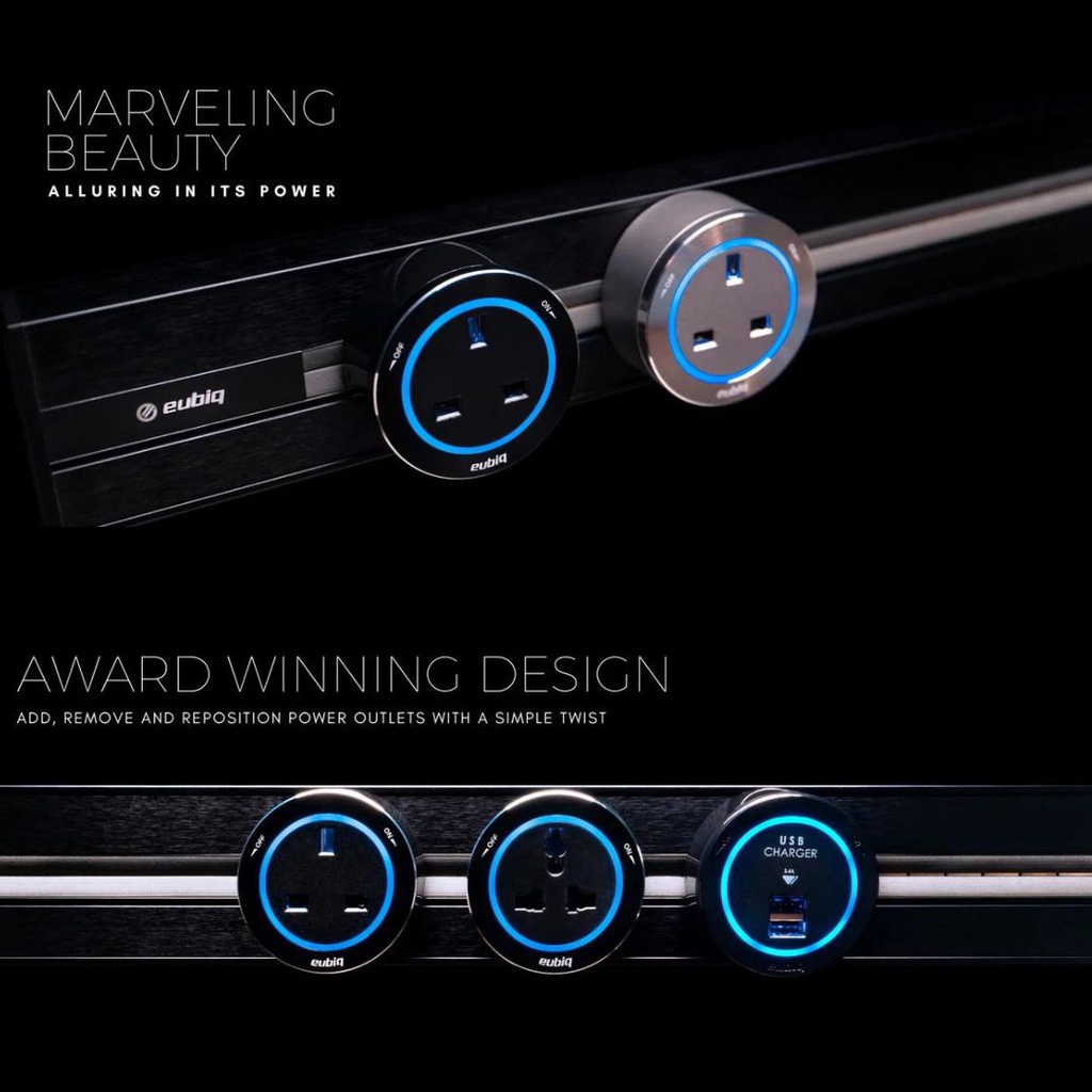 Eubiq - BS4-BLK ITL4-L-BLK Standard British Adapter Electric Socket ...