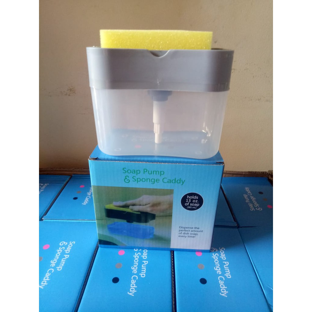 Soap Pump Sponge Caddy Dishwashing Dispenser | Shopee Malaysia