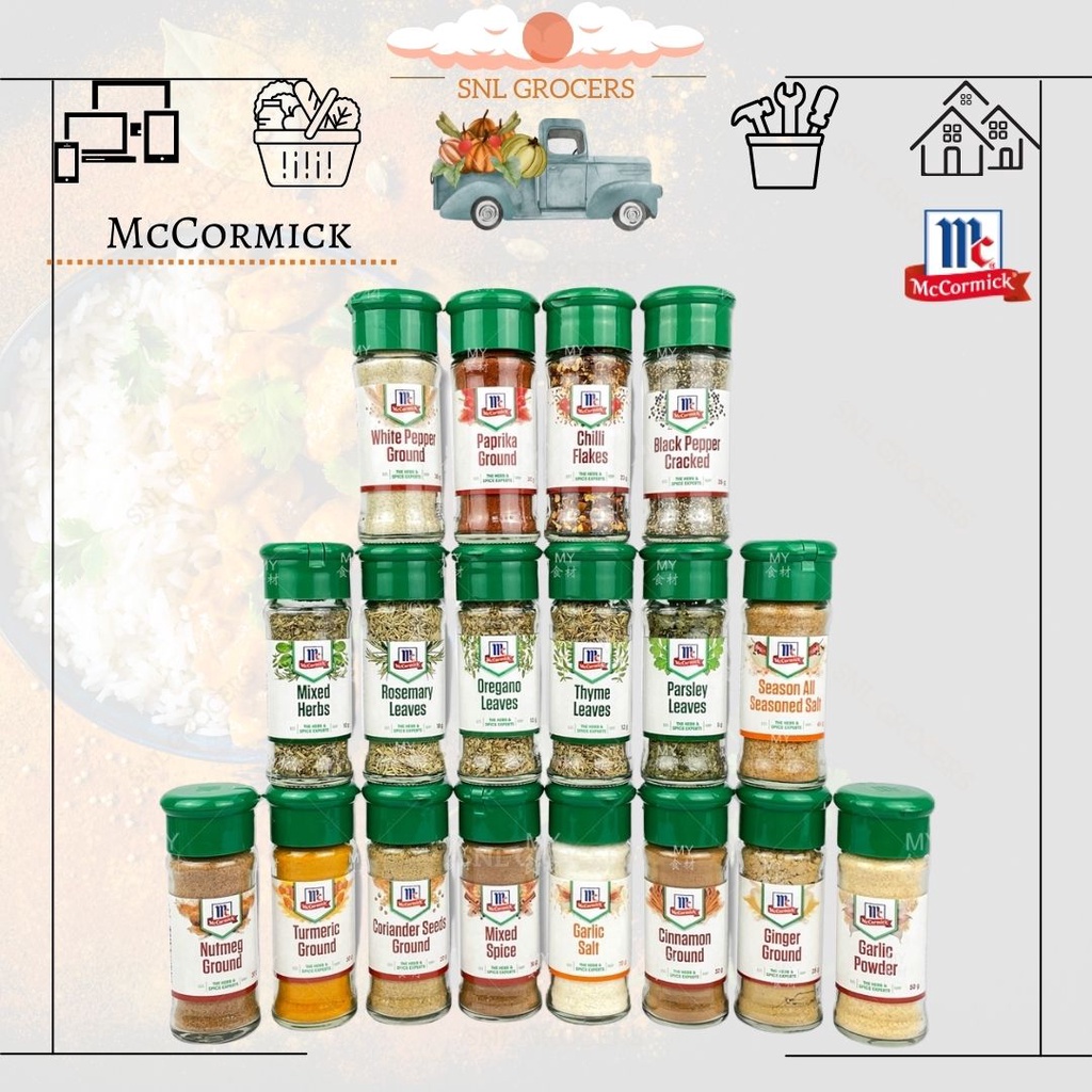 [USA] McCormick Herbs & Spices (Assorted Flavours) | Shopee Malaysia