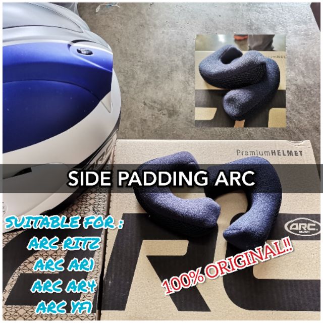 L & XXL ORI ARC HELMET ARC RITZ CHEEK PAD / SIDE PADDING / SPONGE ...