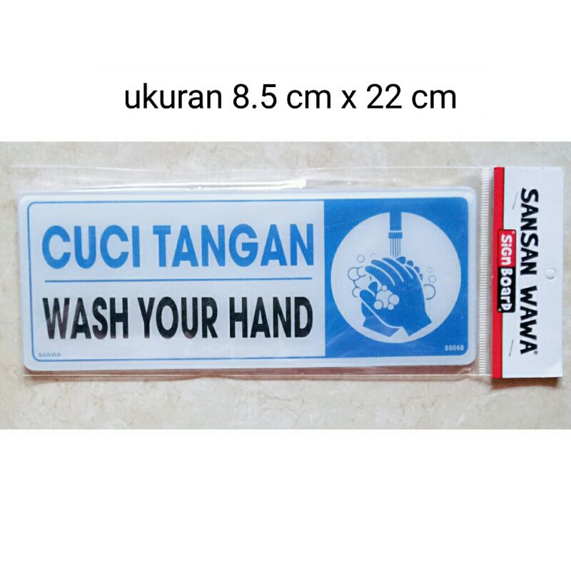 Sign board sign label acrylic acrylic HAND WASH Instructions WASH YOUR ...