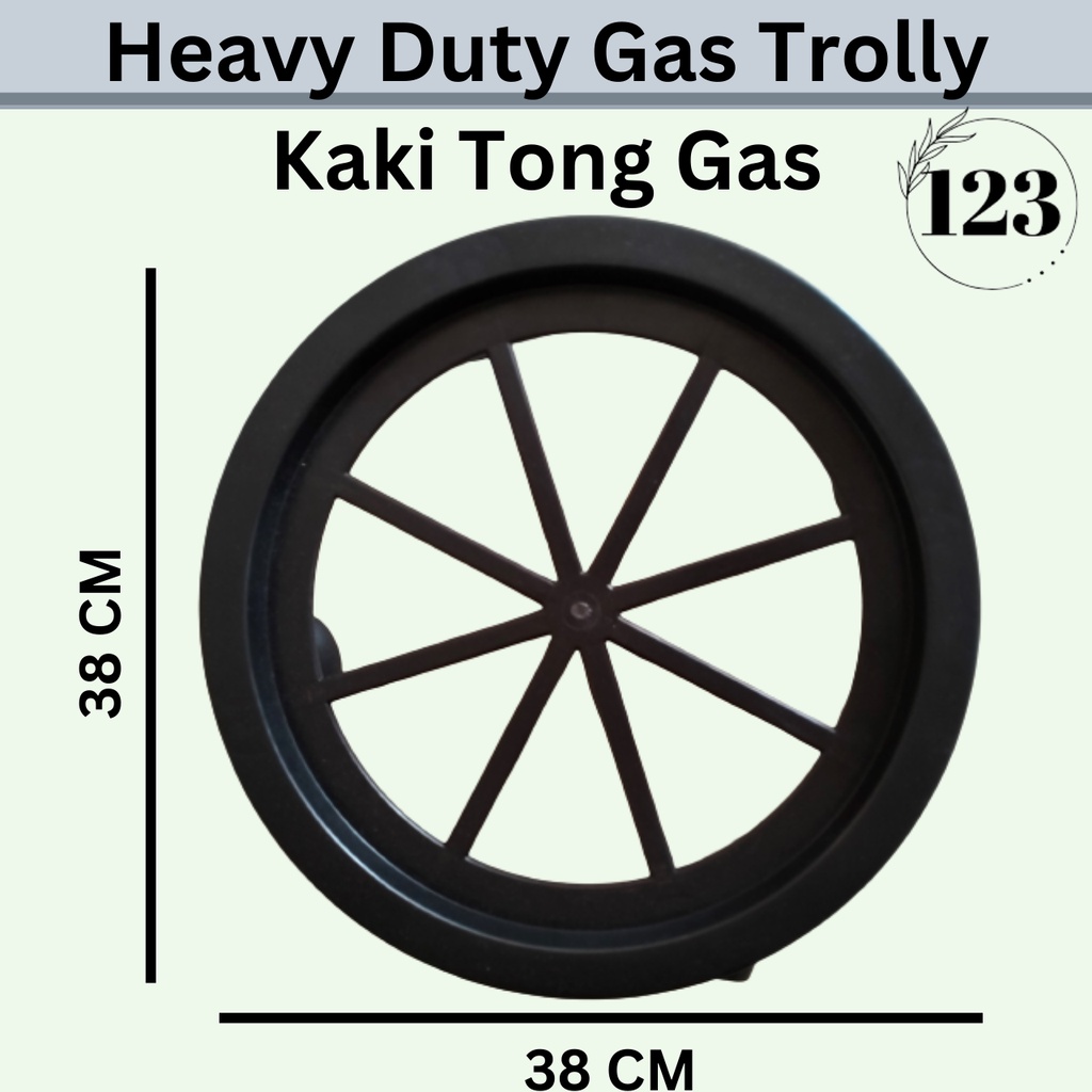 Heavy Duty Gas Roller / Gas Tank Stand With Roller / Kaki Tong Gas 4 ...