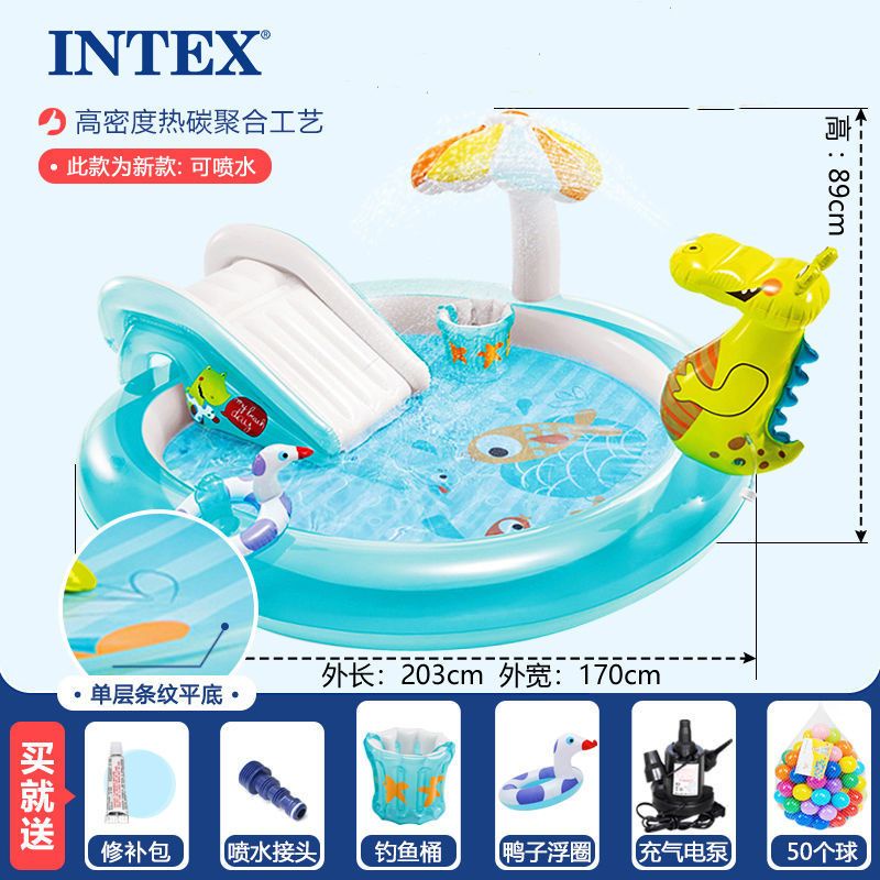 INTEX children's swimming pool outdoor large marine ball pool sand pool ...