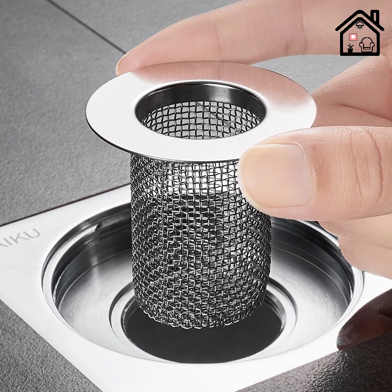 Bathroom Stainless Steel Floor Drain Filter / Kitchen Sink Mesh Basket ...