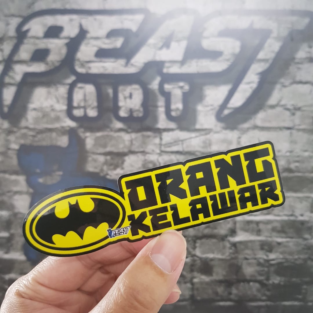 Orang Kelawar / Batman / STICKER BEAST ART | Shopee Malaysia