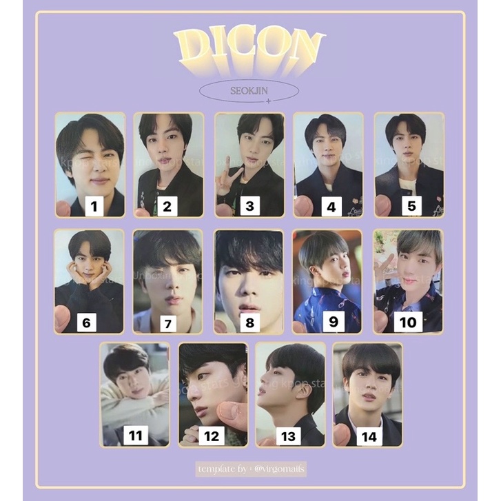 Bts dicon 101 photocard JIN | Shopee Malaysia