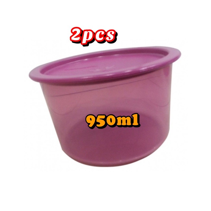 2pcs Tupperware One Touch Topper Small 950ml/ bekas plastik serbaguna/ bekas kedap udara ...