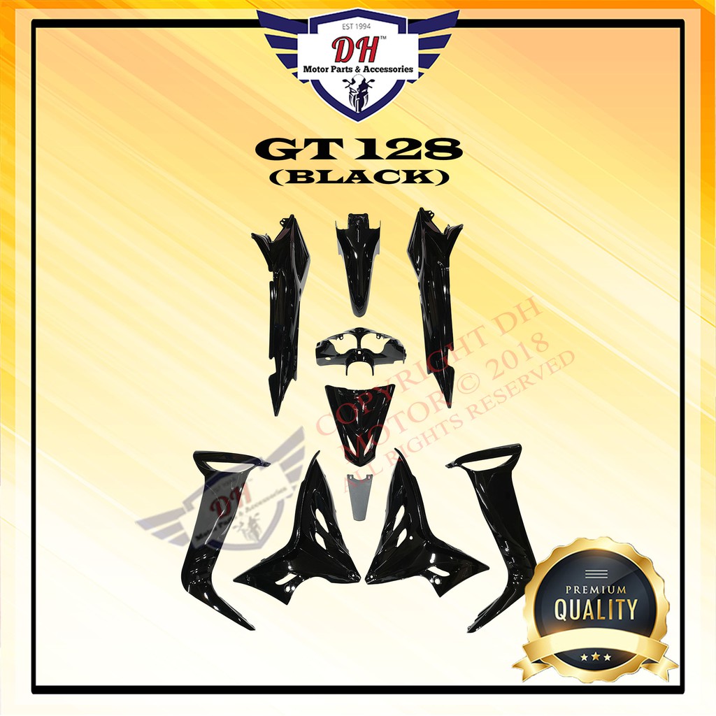 GT 128 COVER SET MODENAS GT128 (BLACK) FULL SET | Shopee Malaysia