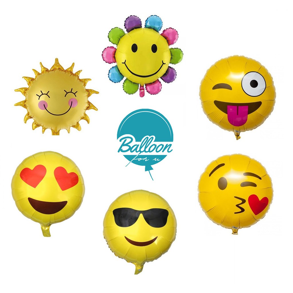 7 Types Of 18 Inch Emoji Balloon | Shopee Malaysia