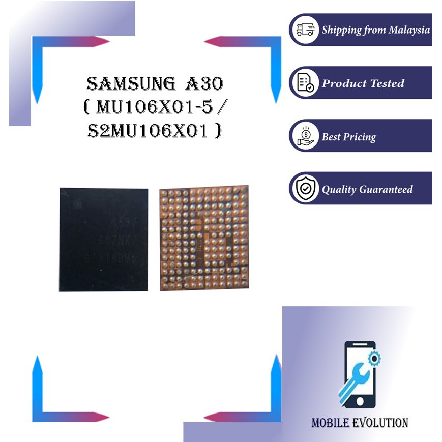 SM A30 ( MU106x01-5 / S2MU106X01 ) Charging IC New Replacement Part | Shopee Malaysia