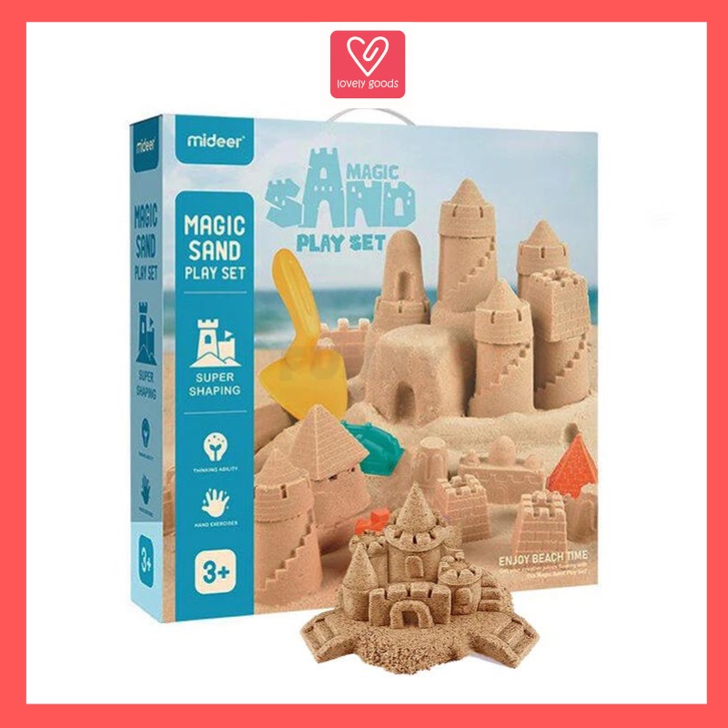 Mideer Magic Sand Play Set 2 Kg Sand With 25 Accessories, Sandplay ...