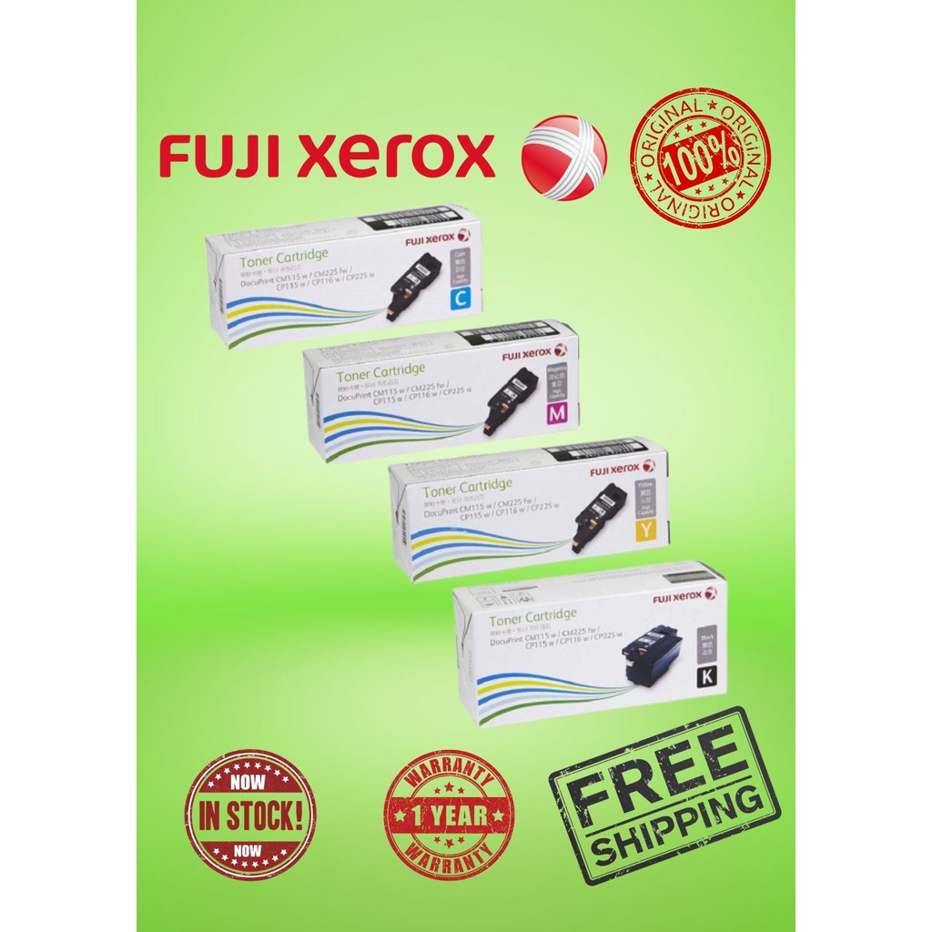 FUJI XEROX ORIGINAL CP115/115 (CMYK) Toner - DocuPrint CP115w / CP116w ...