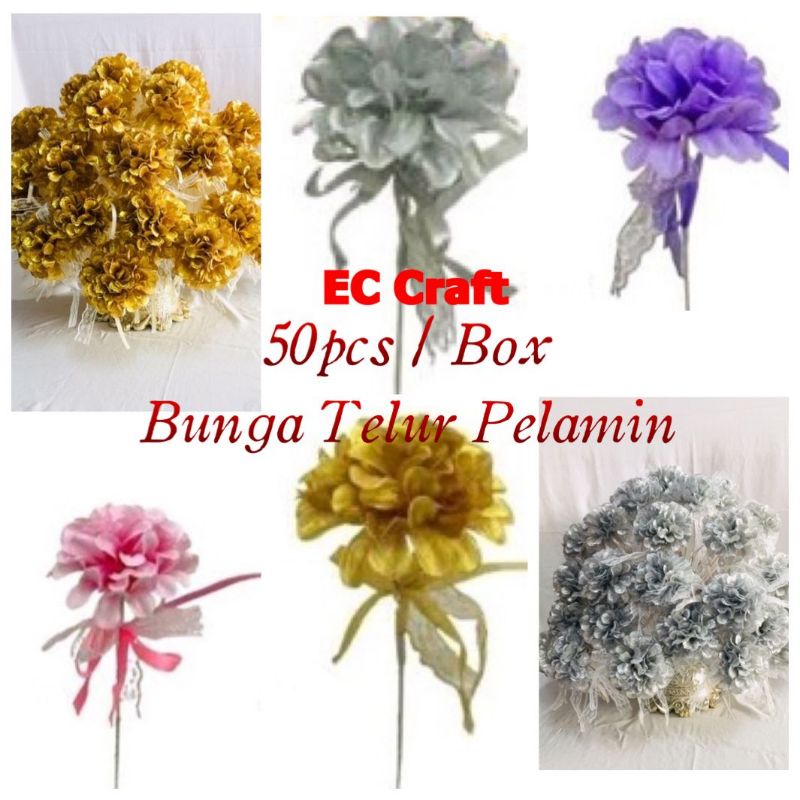 50pcs Bunga Telur Pelamin Bunga Telur/Bunga Telur Gantung/Bunga Telur ...