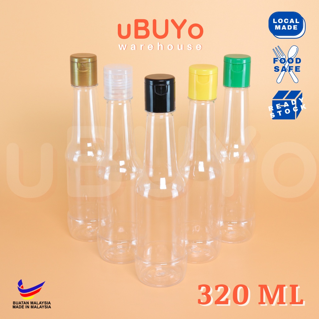 Sauce Bottle with flip top cap / Botol Sos / Honey Bottle / Botol Madu ...