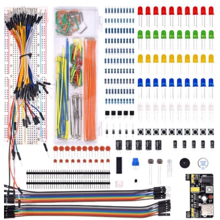 1 Set 830 Breadboard Set Electronics Component Starter DIY Kit With Plastic Box Compatible With ...