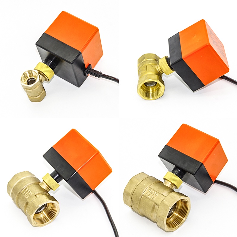 1/2" 3/4" 1"Motorized Ball Valve 220V 12V 24V 3-Wire 2 Point Control ...