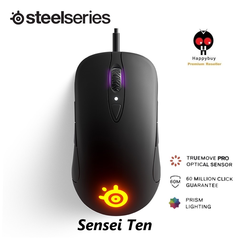 SteelSeries Sensei Ten Wired RGB TrueMove Pro Gaming Mouse (62527 ...